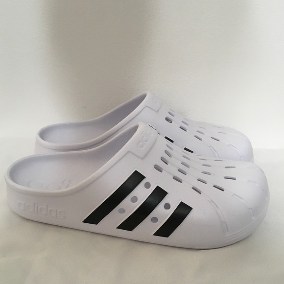 adidas | Shoes | Mens Adidas White And Black Crocs Size 8 | Poshmark